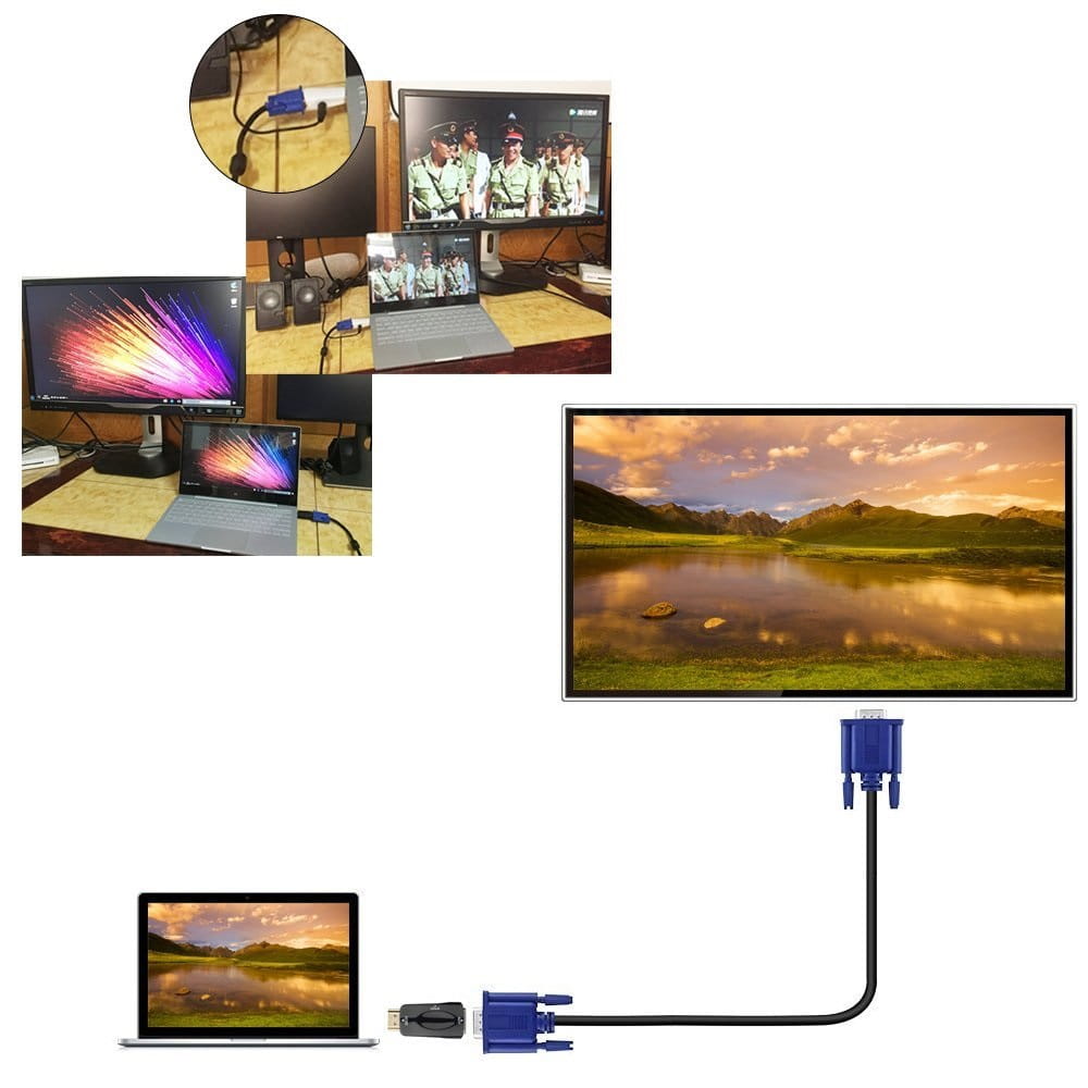 Adaptor Converter, semnal de imagine de la mufa AUDIO HDMI mascul la ...