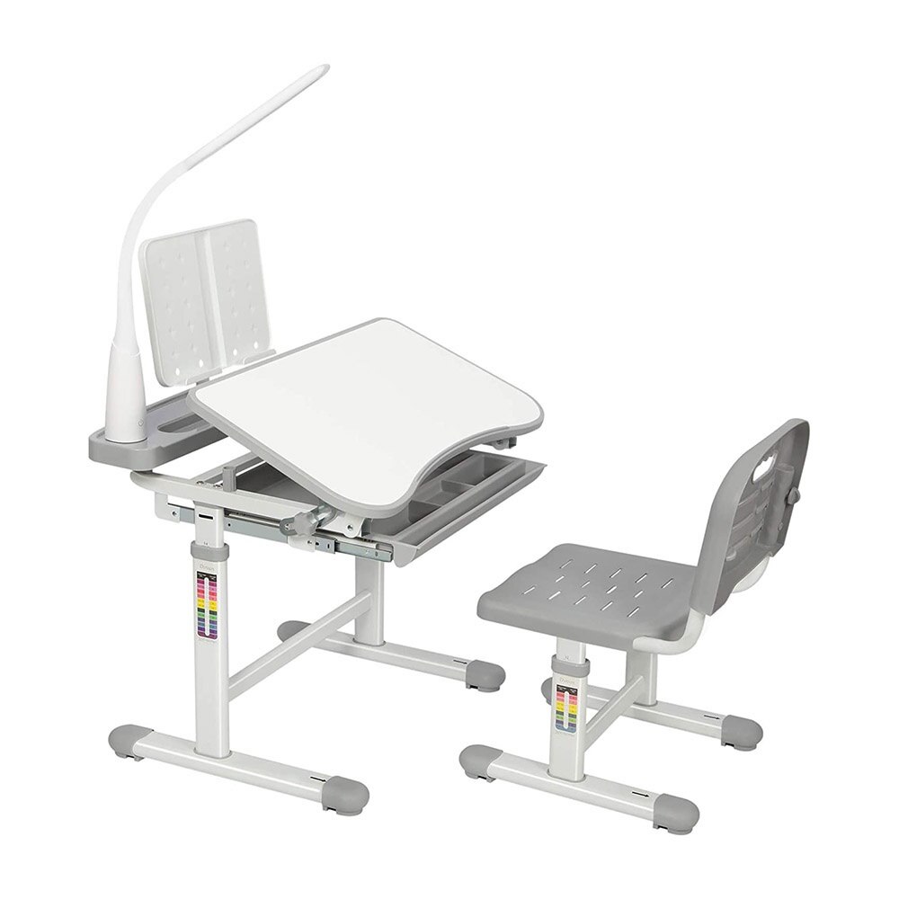 Birou multifunctional copii Timeless Tools, Inaltime si unghi inclinare ...