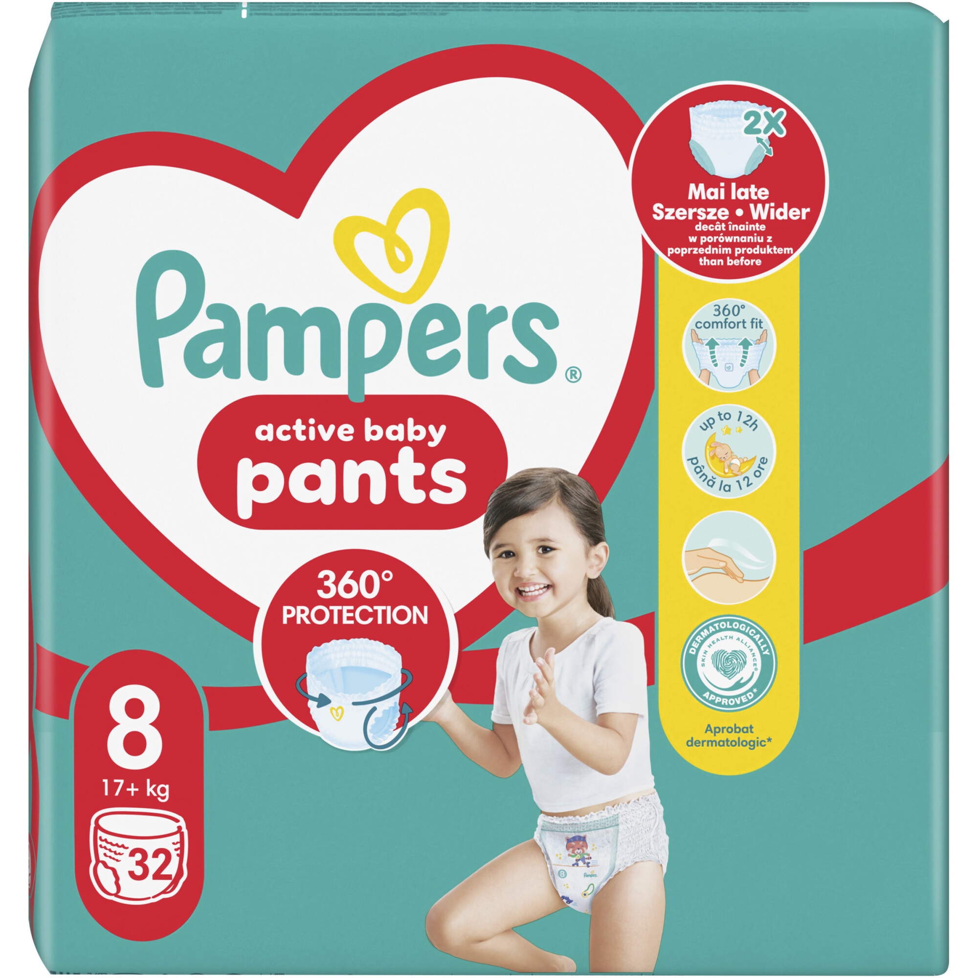 Scutece-Chilotel Pampers Active Baby Pants Jumbo Pack Marimea 8, 17kg ...
