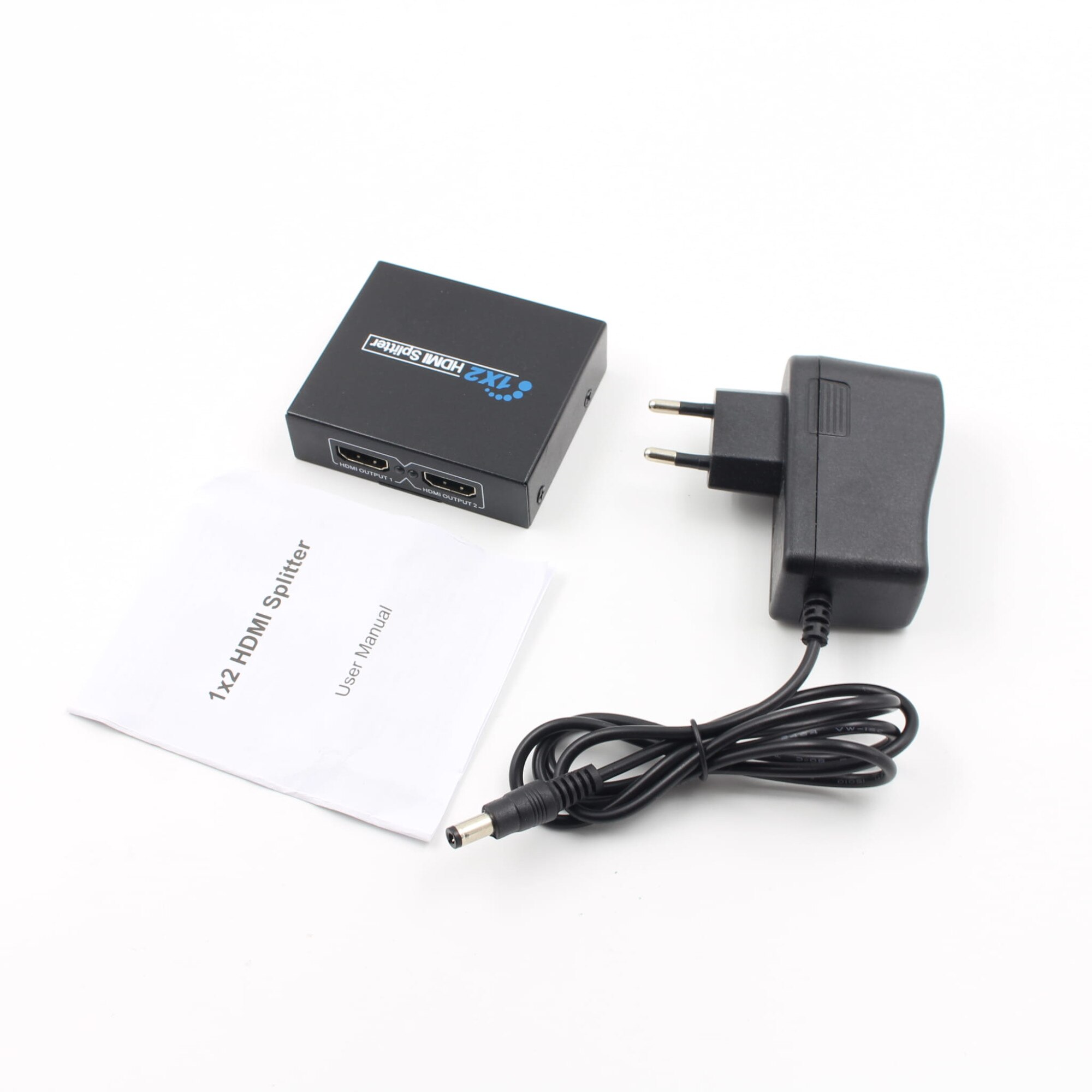 Splitter, 1 x HDMI - 2 x HDMi, Full HD, Negru - eMAG.ro