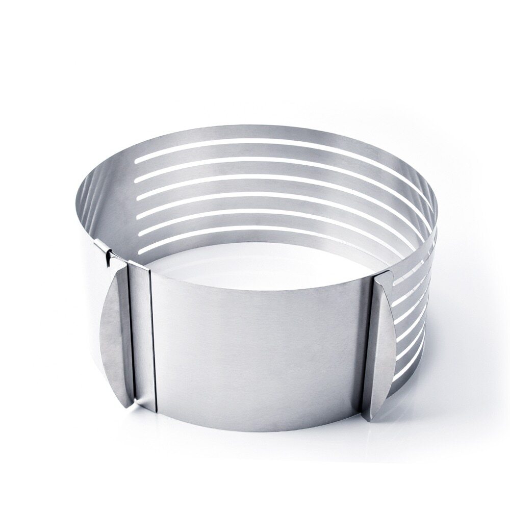 Inel Feliator Ajustabil pentru Tort DELINY, Otel Inoxidabil, 16-20 cm ...