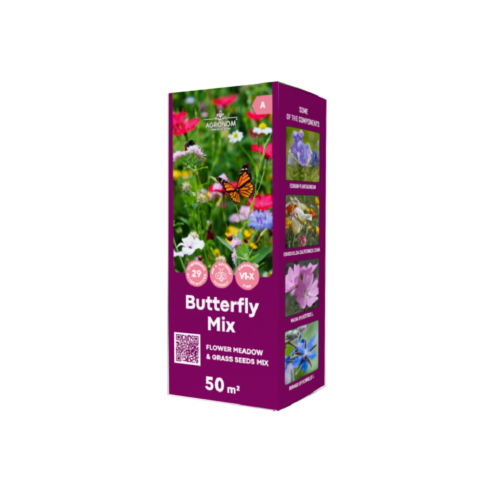 Seminte, Amestec de flori si iarba pentru pajiste Butterfly Mix ...
