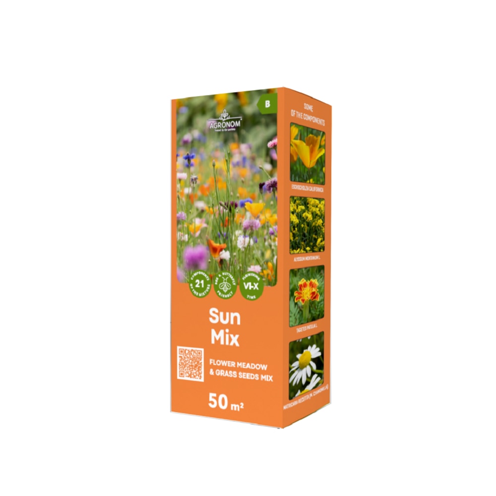 Seminte, Amestec de flori si iarba pentru pajiste Sun Mix, Agronom ...