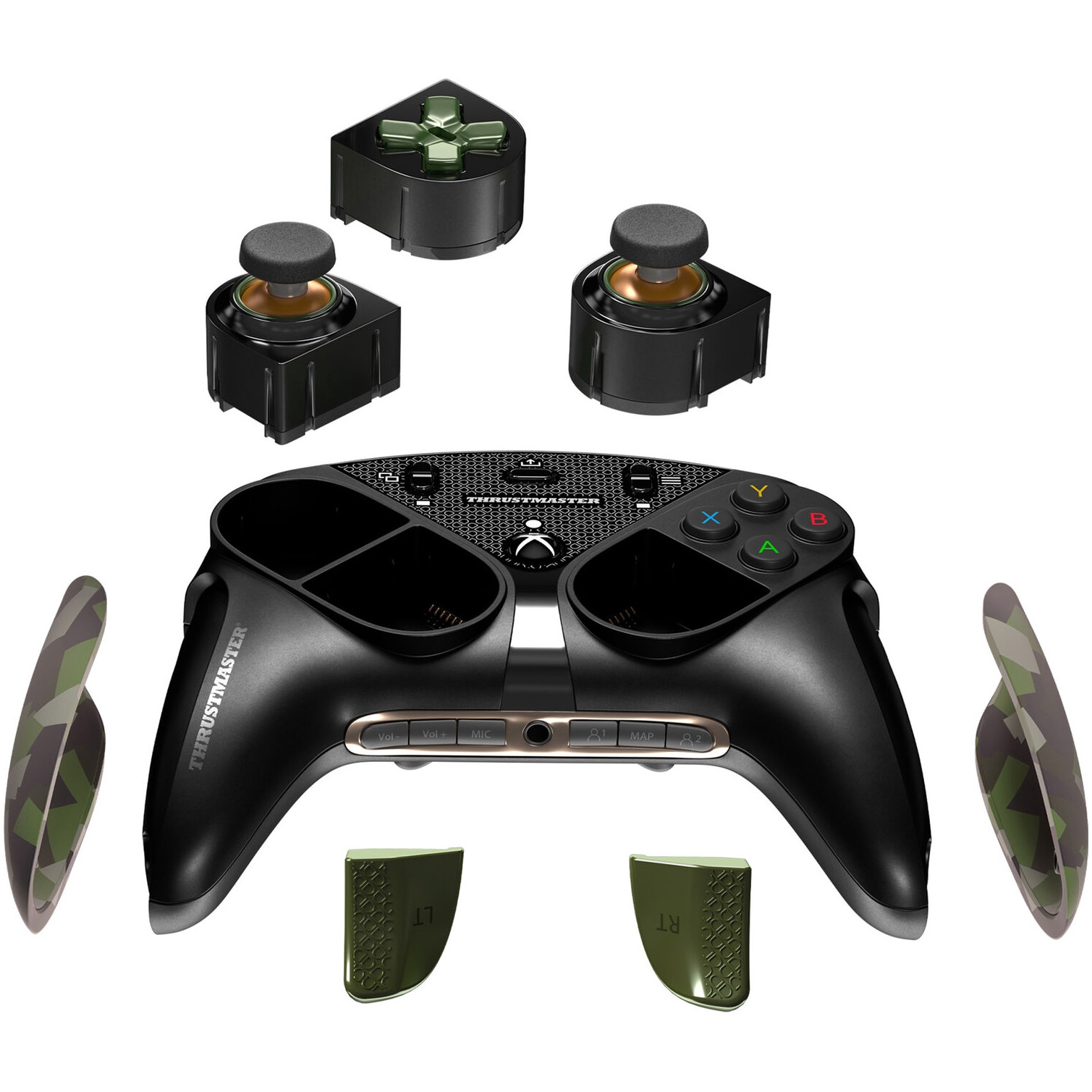 Kit modding pentru controller Thrustmaster ESWAP X GREEN COLOR PACK ...