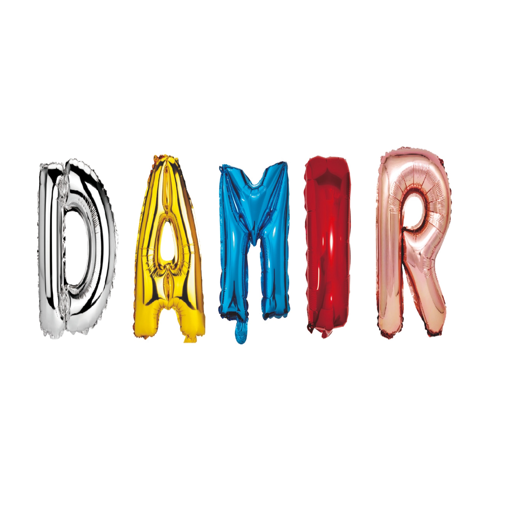 Комплект балони Damir Name, многоцветни, 40 см - eMAG.bg