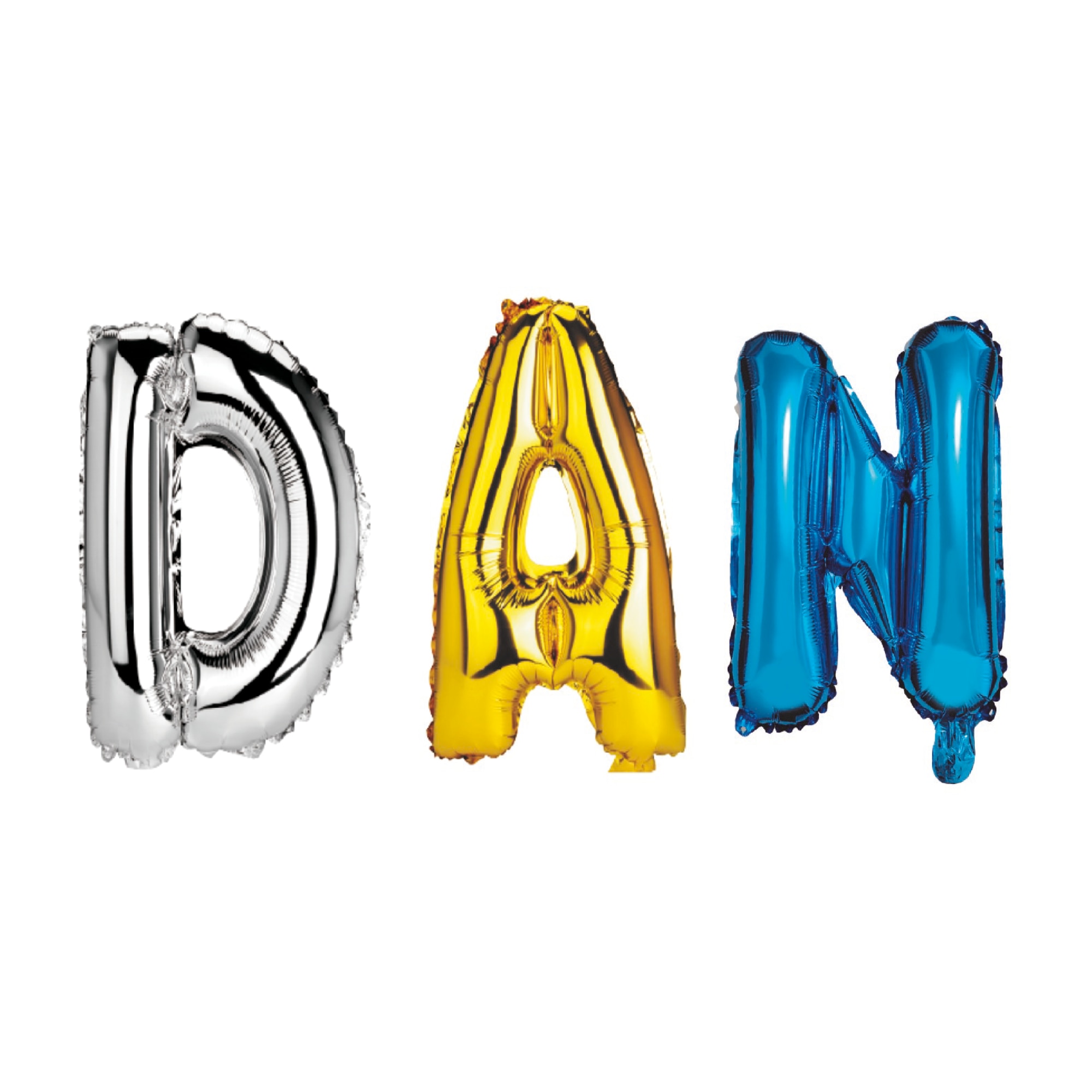 Dan Name ballon készlet, többszínű, 40 cm - eMAG.hu