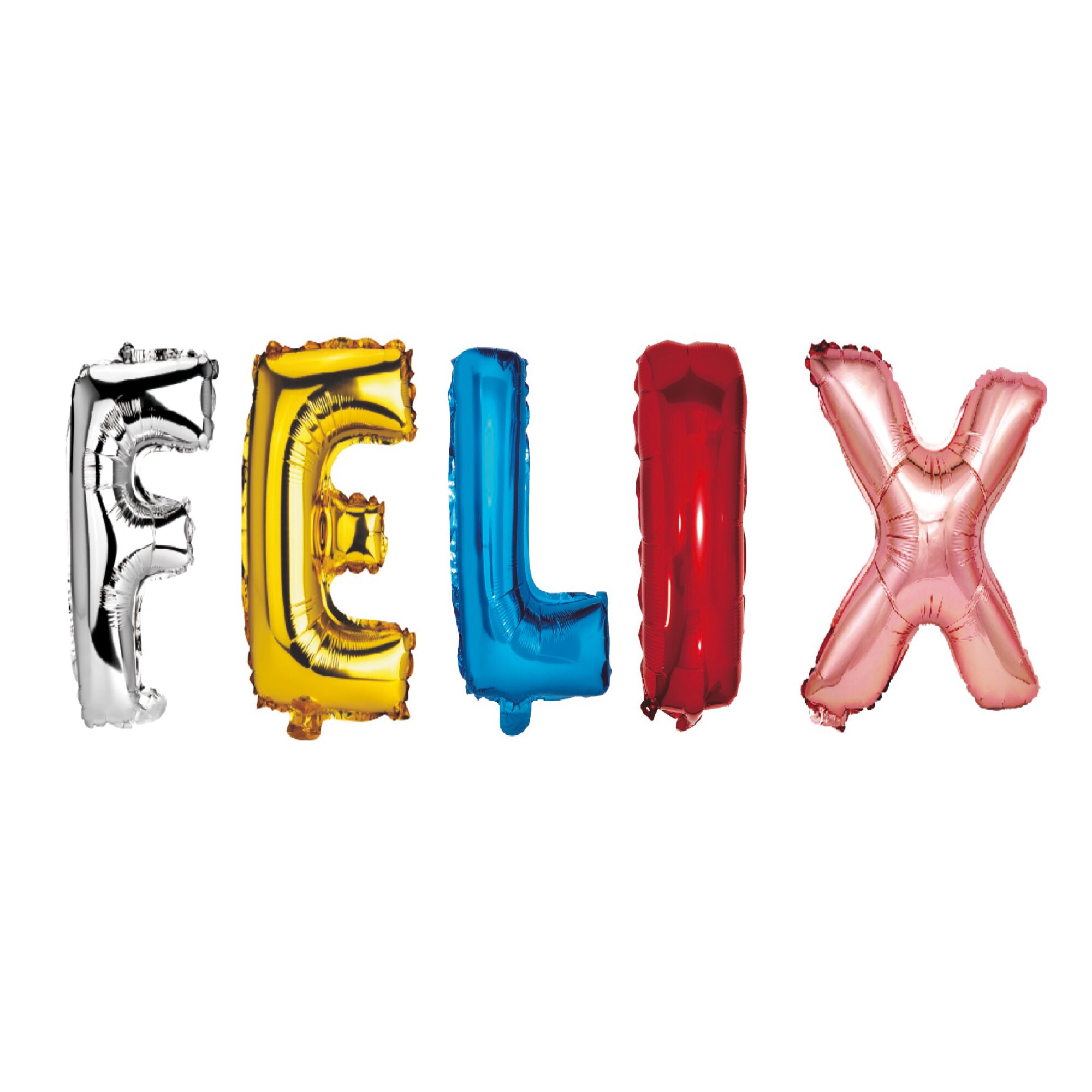 Комплект балони Felix Name, многоцветни, 40 см - eMAG.bg