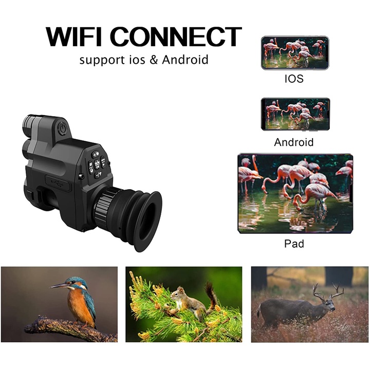 Camera video Pard NV007V IR940 obiectiv 12mm Night vision clip-on - eMAG.ro