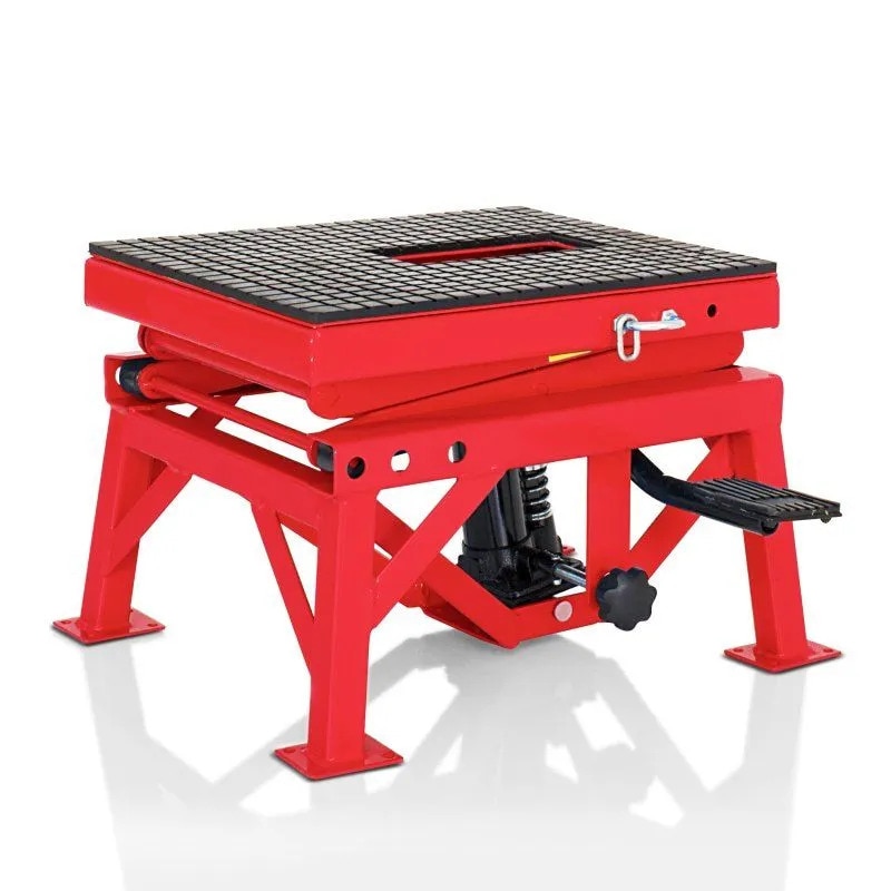 Stander moto cu cric hidraulic, Cross XL, Rosu - eMAG.ro