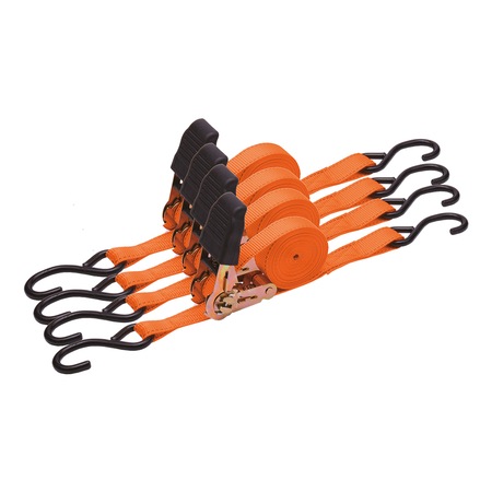 Set de 4 chingi pentru fixarea bagajelor, 25mm x 5m, capacitate maxima ...