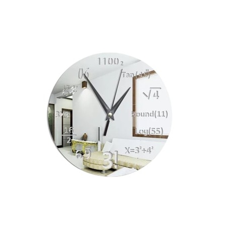 Ceas Decorativ Sticker, Matematic Simbol, Fara Zgomot, 280 mm x 280 mm ...