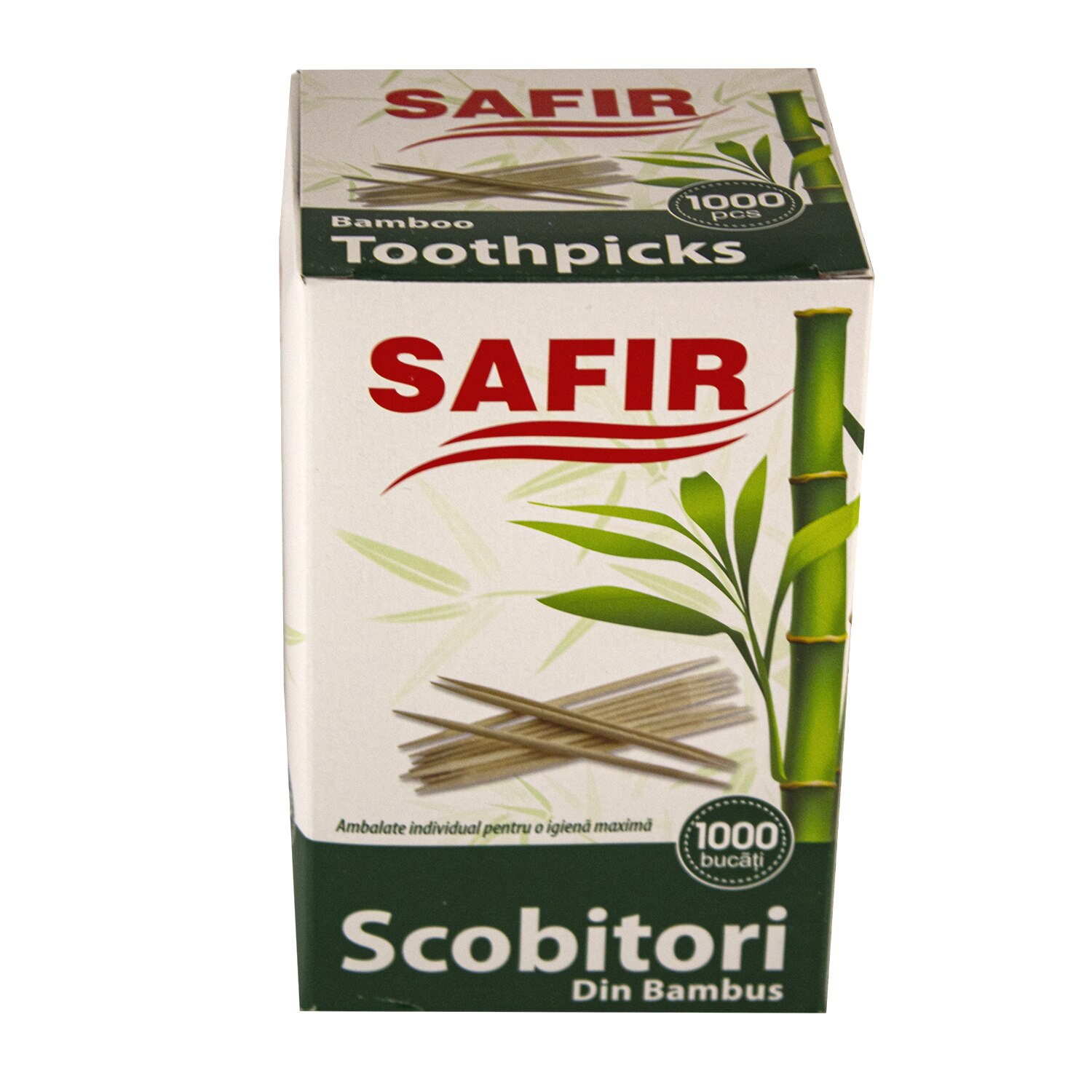 Set 1000 bucati, scobitori din lemn, ambalate individual, 68 mm - eMAG.ro