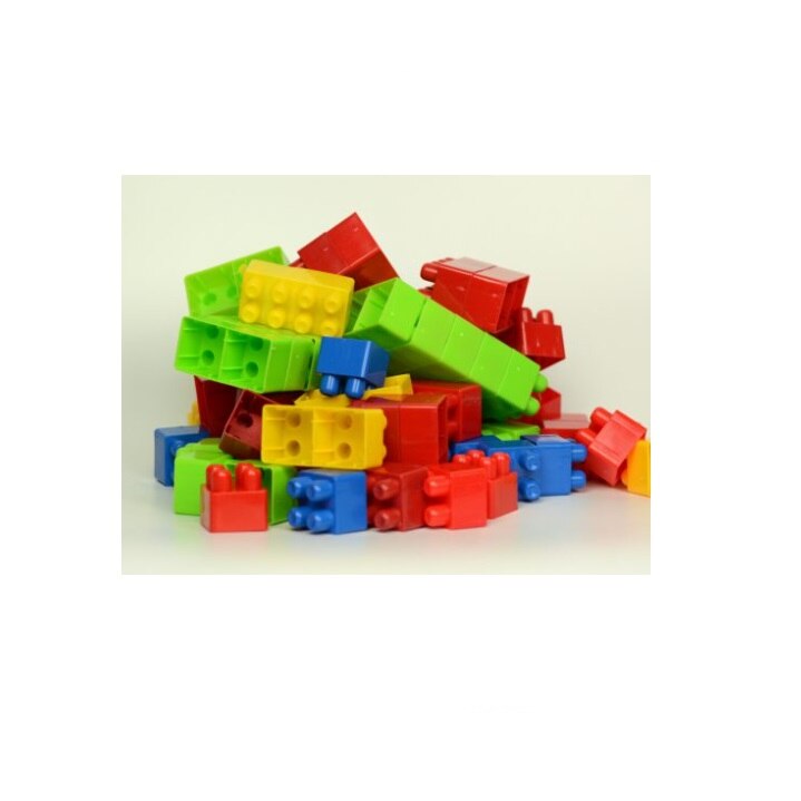 Set cuburi de construit pentru copii cu recipient biberon de depozitare ...