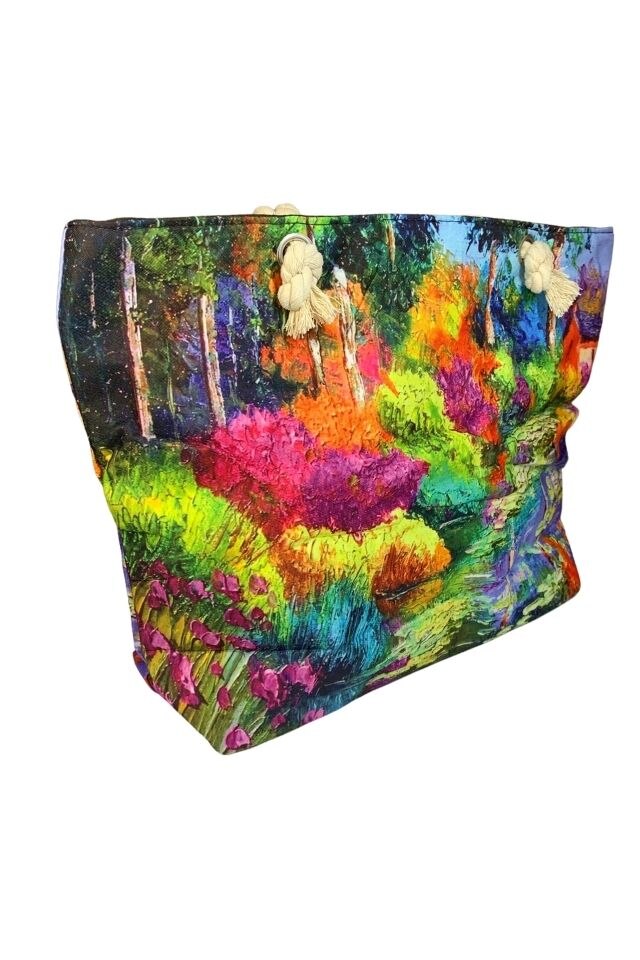 Geanta casual de vara, Dacali, vernil/mov - eMAG.ro