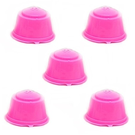 Set 5 Capsule cafea, reutilizabila, reincarcabila, compatibil Dolce ...