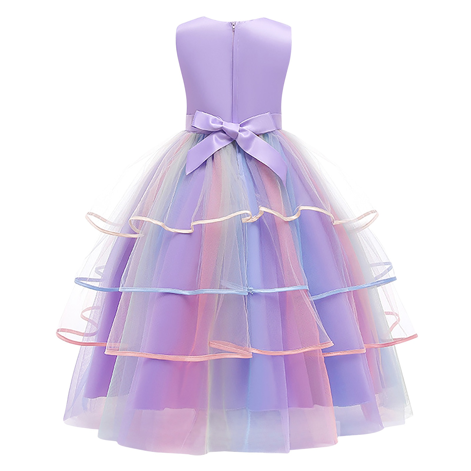 Rochie Unicorn, AmzBarley®, 3-4 ani, 110 cm, Mov - eMAG.ro