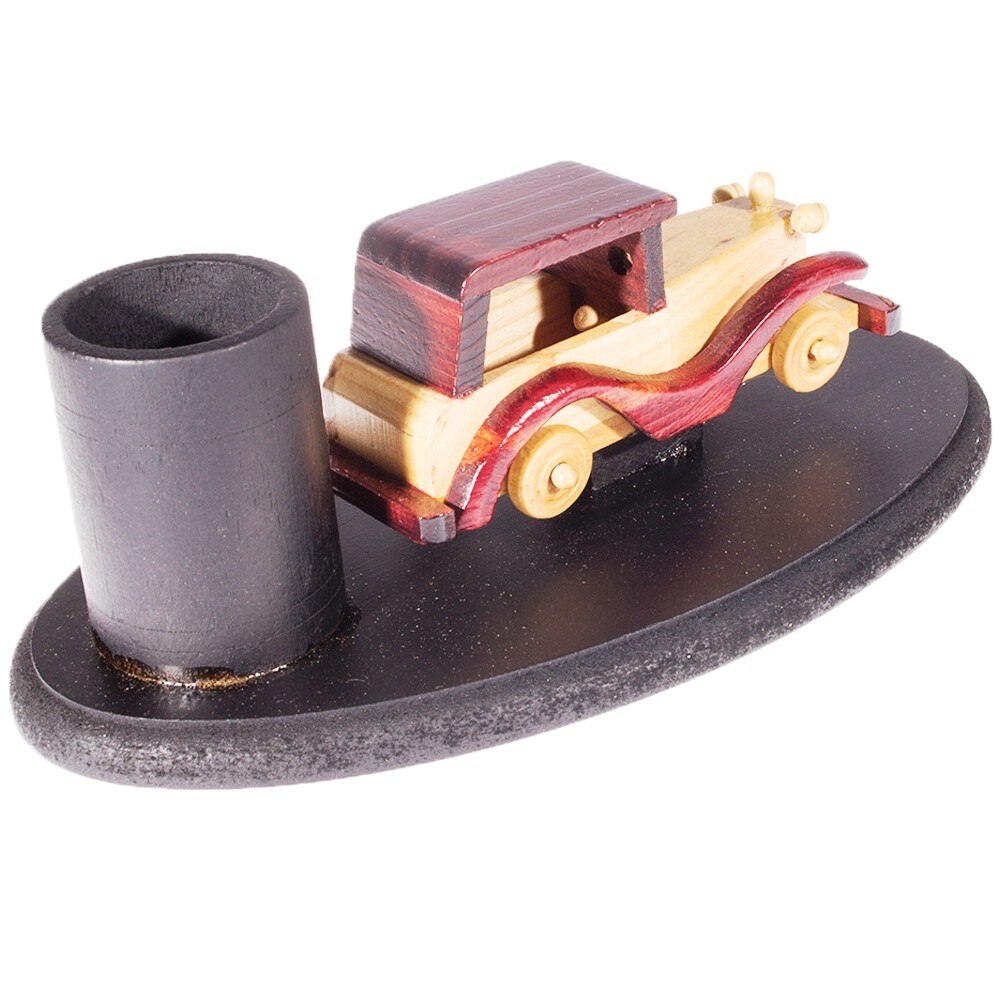 Suport pixuri birou cu masina, Dafu Crafts, lemn - eMAG.ro