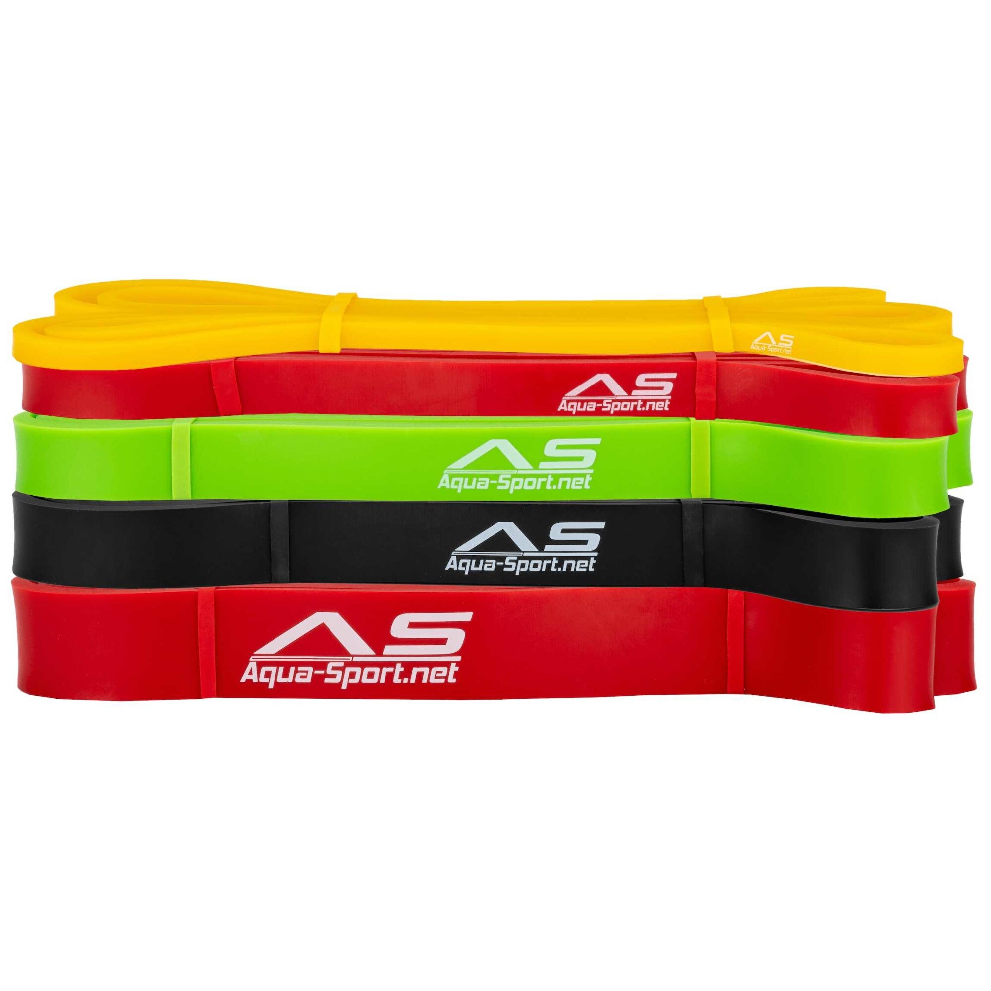 Set 5 benzi elastice rezistenta, Aqua-Sport Powerstrech Superband ...
