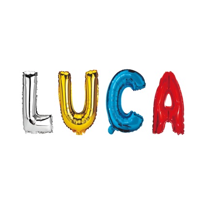 Комплект балони Luca Name, многоцветни, 40 см - eMAG.bg