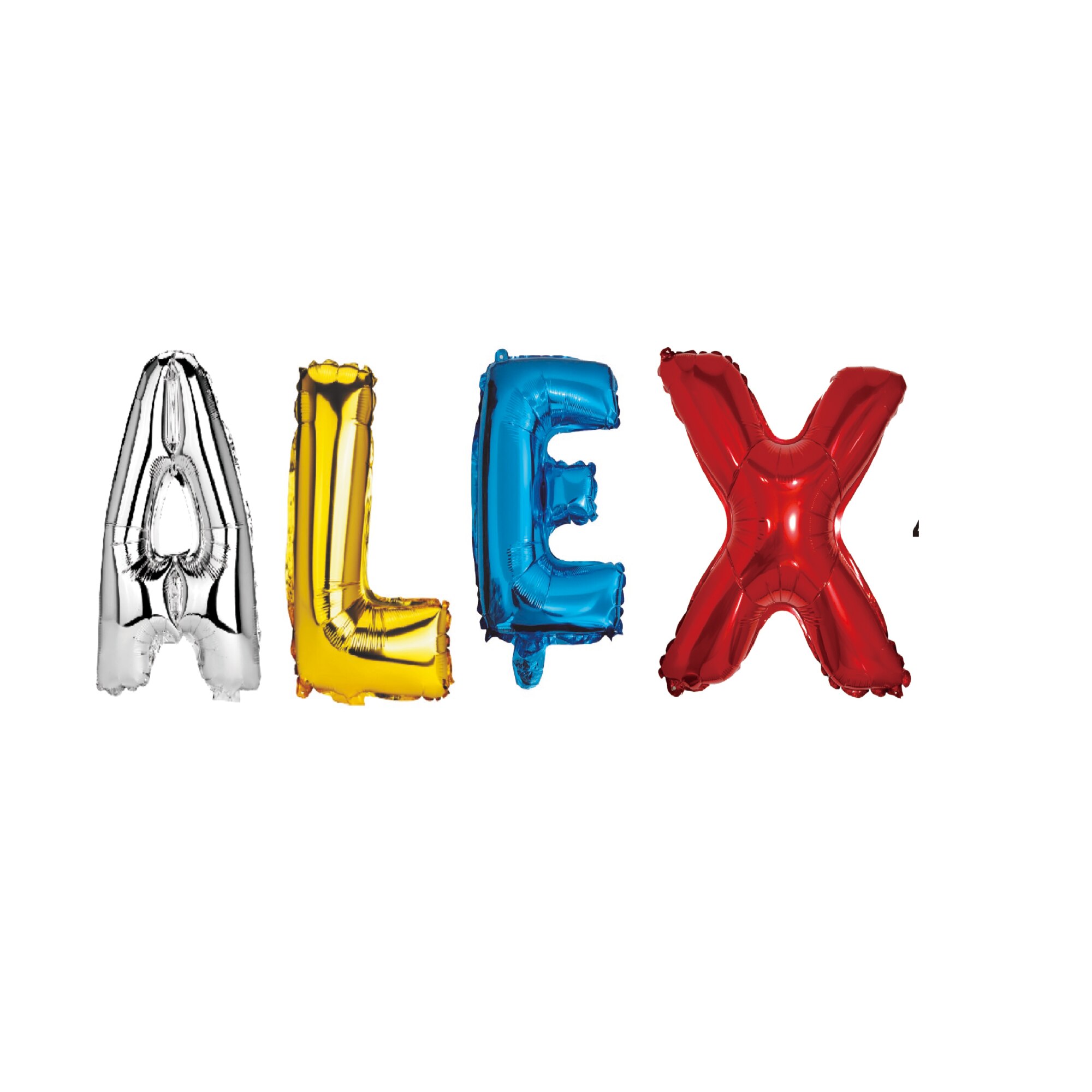Комплект балони Alex Name, многоцветни, 40 см - eMAG.bg