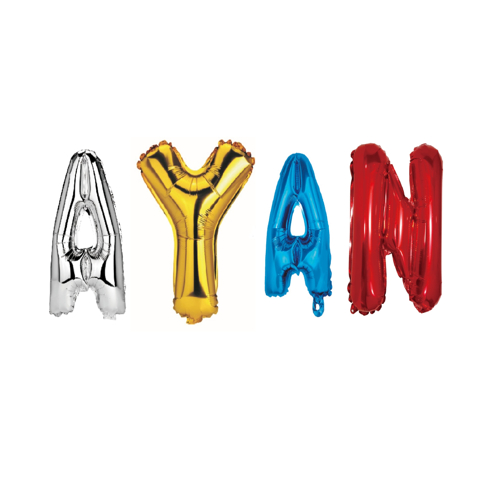 Комплект балон Ayan Name, многоцветен, 40 см - eMAG.bg