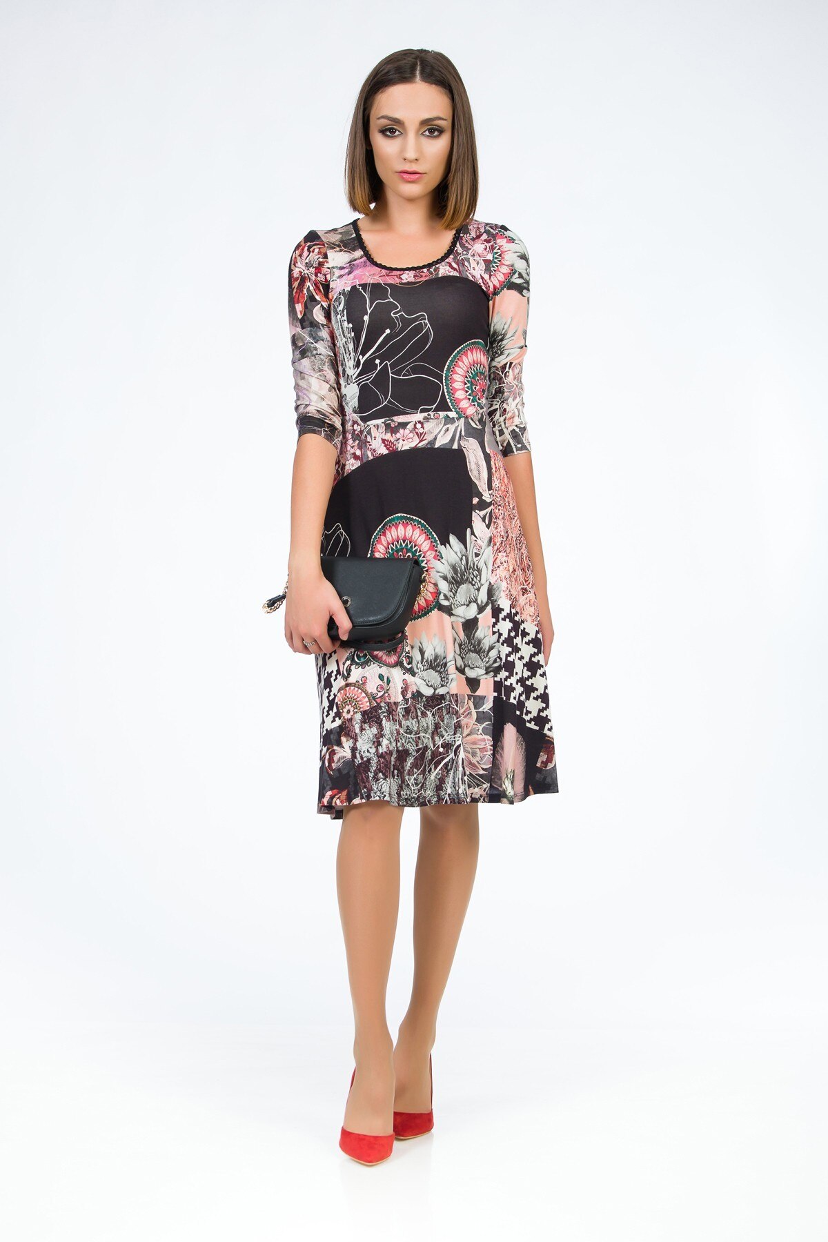 Rochie Jullie, Multicolor Sense, 38 - eMAG.ro