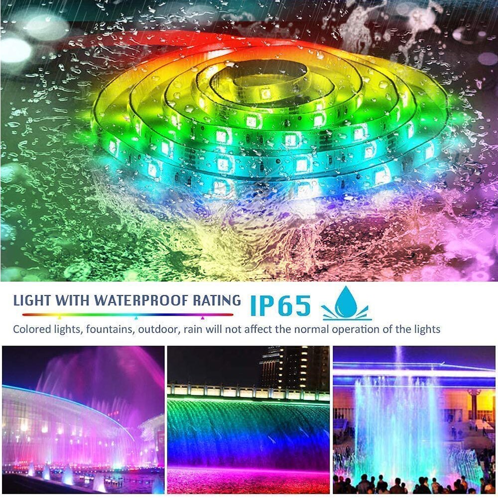 Banda LED 5M, RGB, telecomanda IR, 5050 LED-uri, mod DIY - eMAG.ro