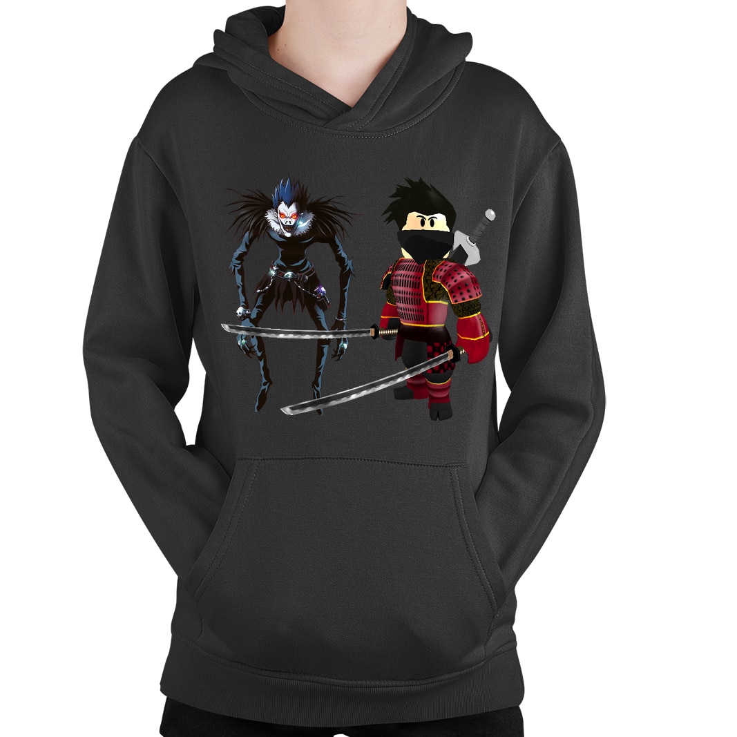 Детски суичър Roblox Youtube Ninja Death Note Ryuk, Черен, Размер 104 ...