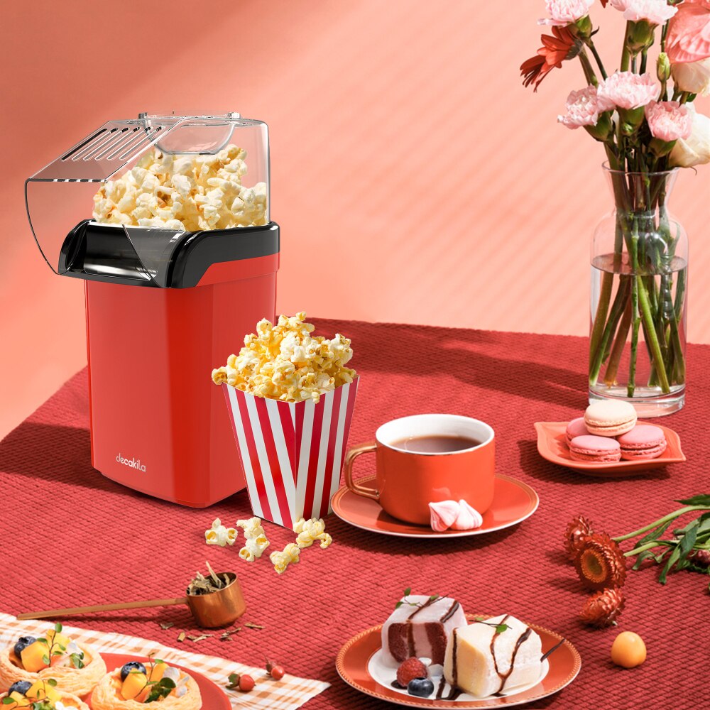 Aparat pentru popcorn Decakila, 1200 W, Rosu - eMAG.ro