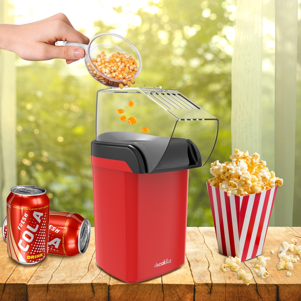 Aparat pentru popcorn Decakila, 1200 W, Rosu - eMAG.ro
