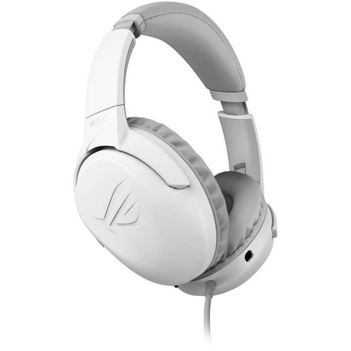 Casti gaming ASUS ROG Strix GO Core Moonlight White, difuzoare ASUS ...