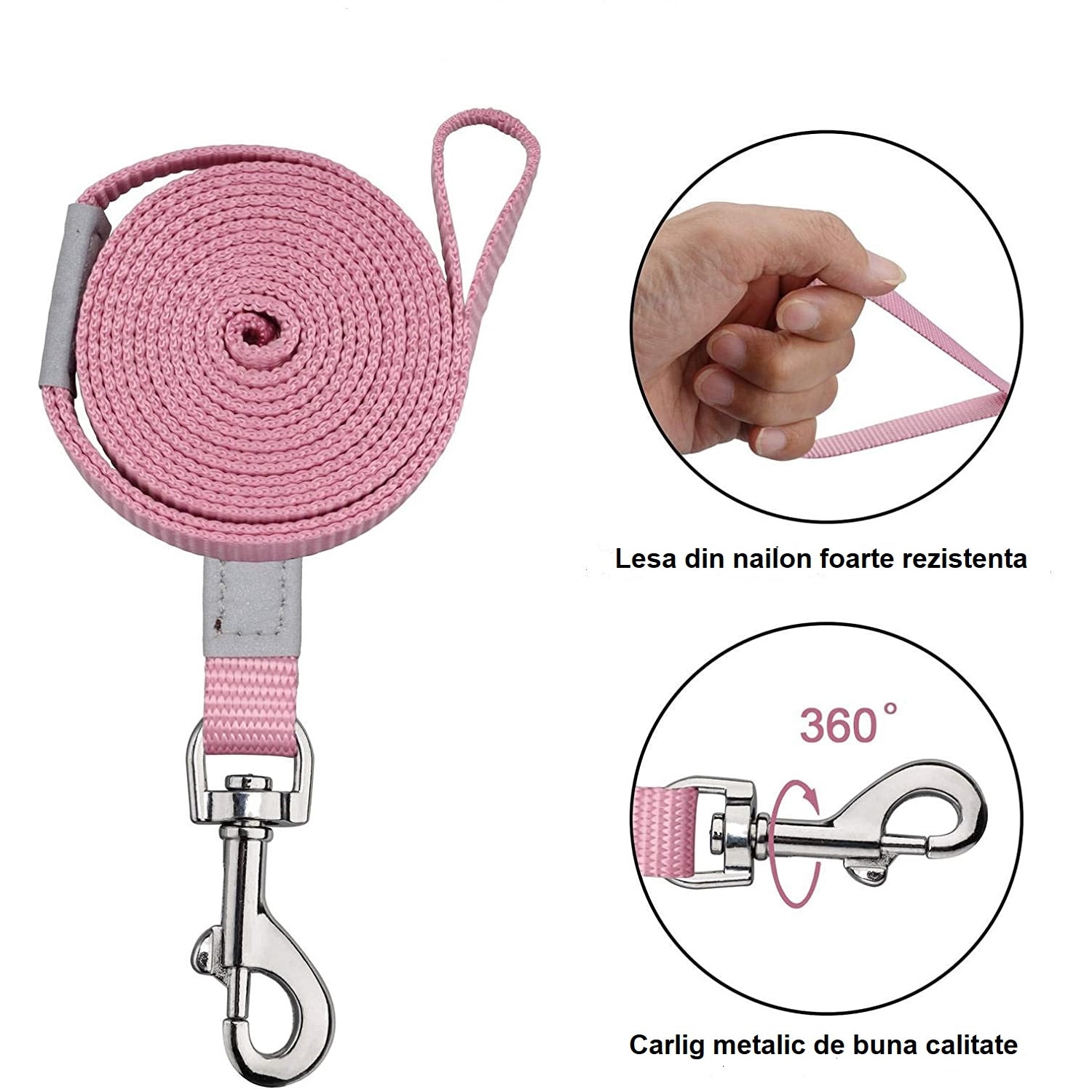 Set Ham si lesa pentru pisici, S, Addachic, Roz - eMAG.ro