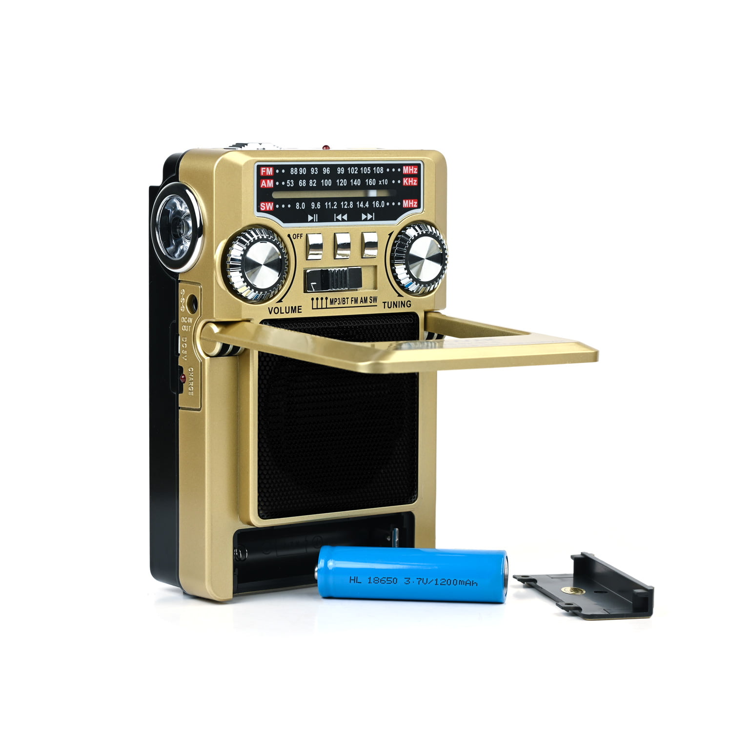 Radio cu Panou Solar, Lanterna, Acumulator, AM, FM, SW, pentru ...