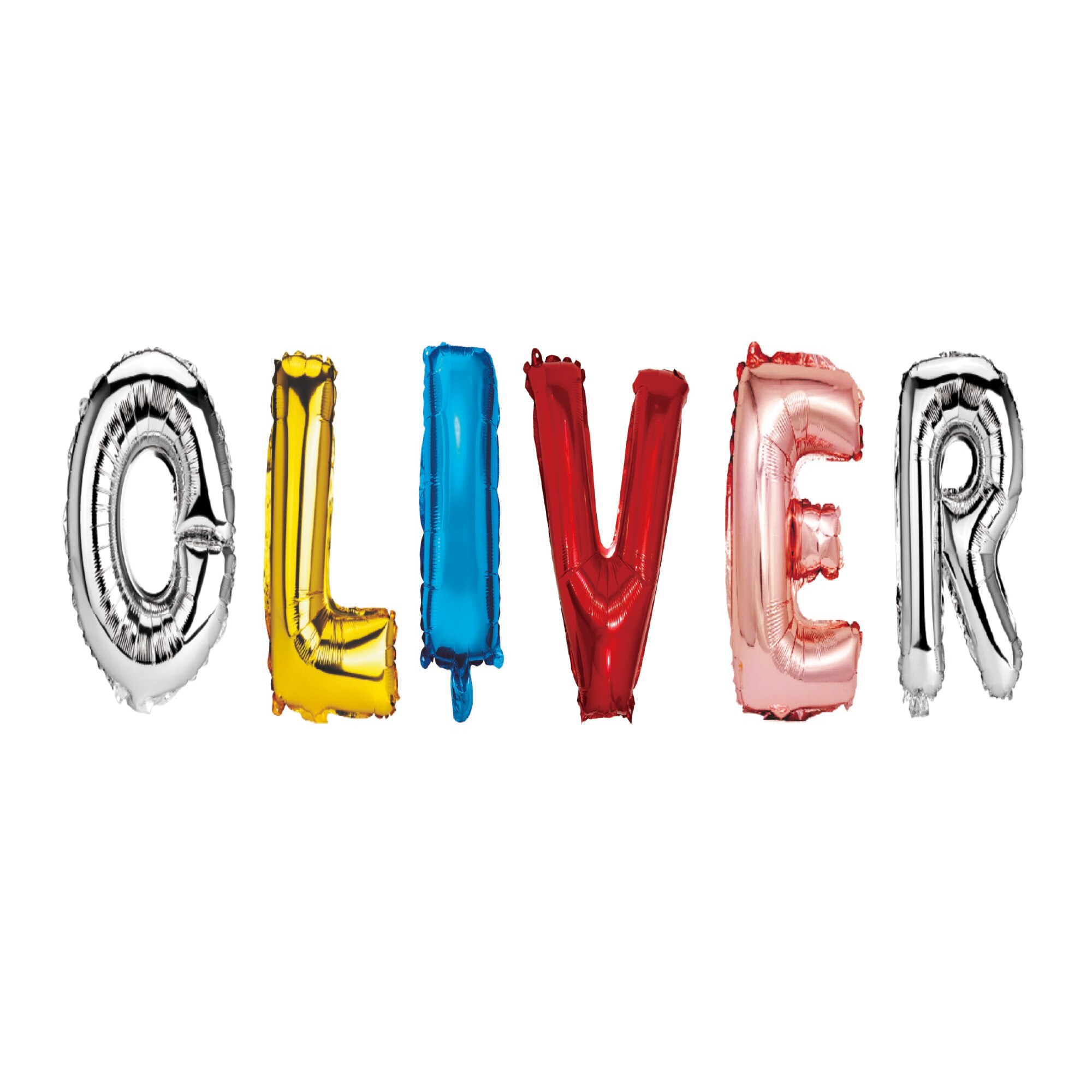 Комплект балони Oliver Name, многоцветни, 40 см - eMAG.bg