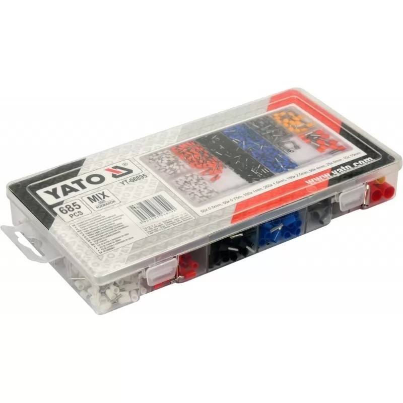 Set 685 conectori cablu Yato YT-06895, dimensiuni 0.5-10mm - eMAG.ro