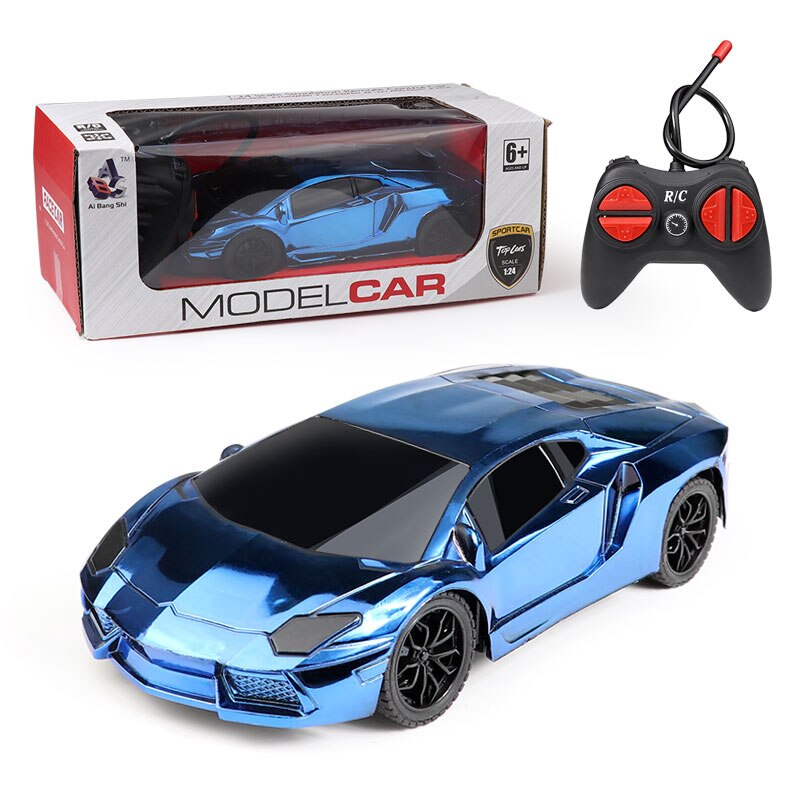 Masina cu telecomanda, Plastic, 1:24, 27Mhz, 6 ani+, Albastru - eMAG.ro