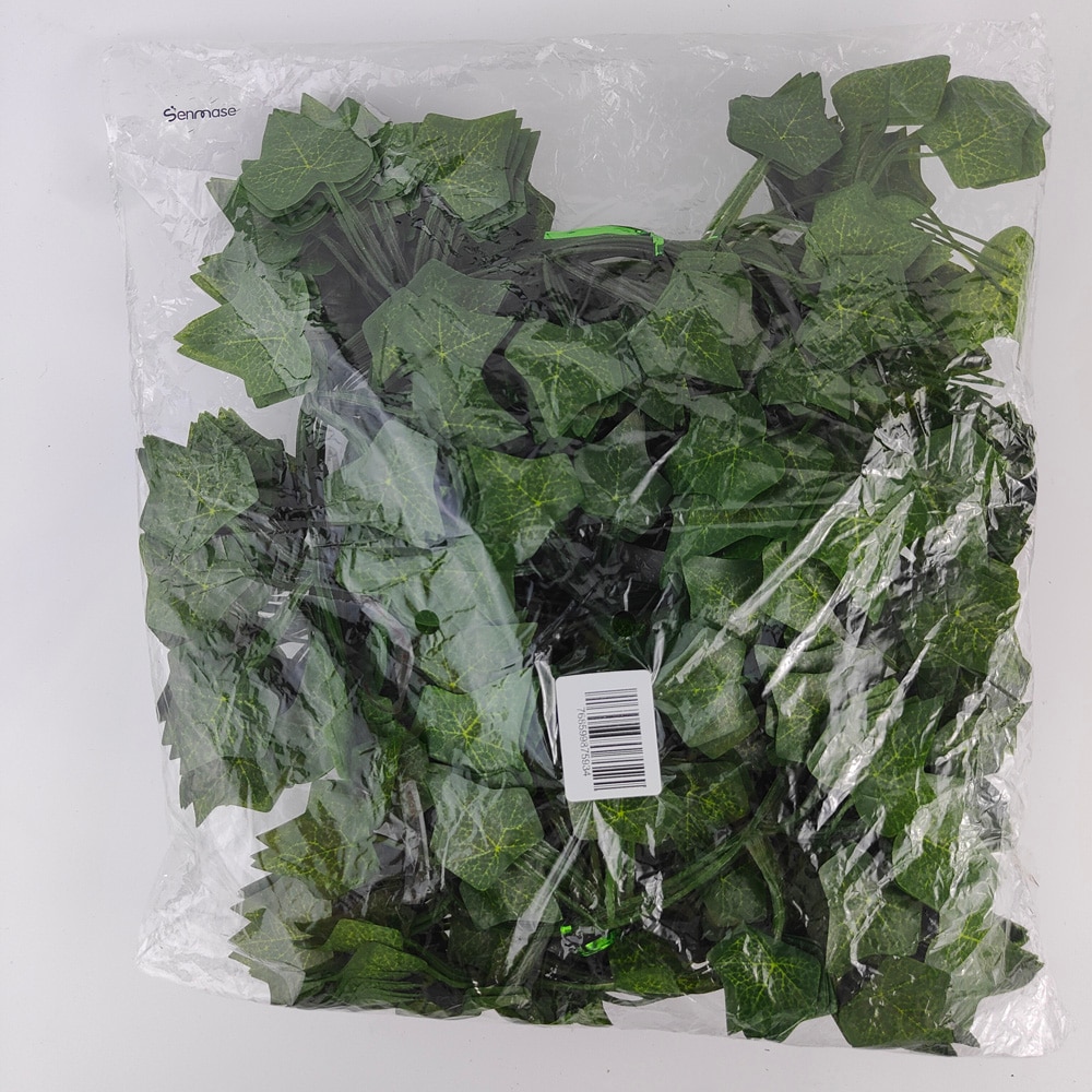 Set 12 ghirlande cu frunze, Senmase, Matase/Plastic, 2.1 m, Verde - eMAG.ro