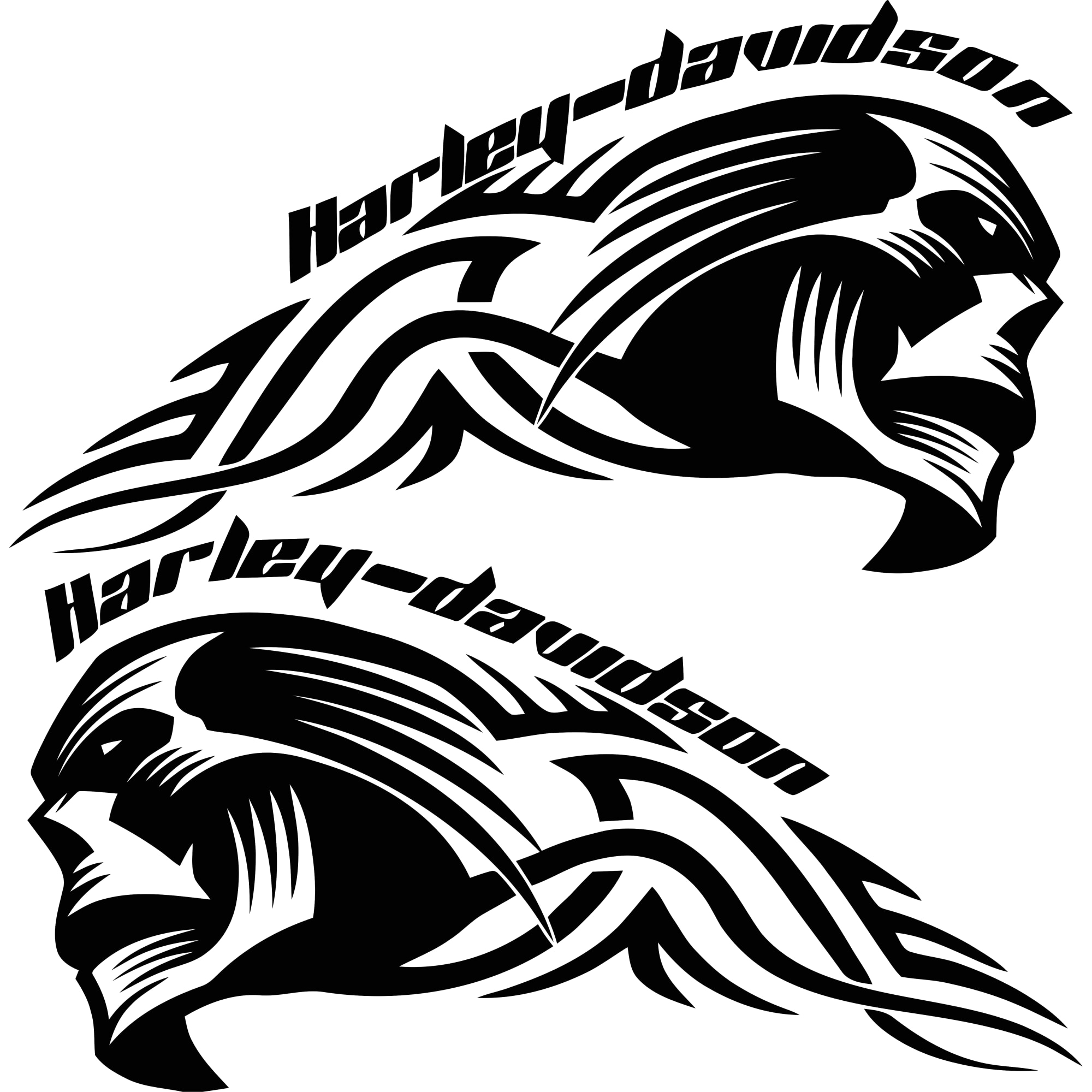 Sticker auto Harley Davidson, 25 cm, Oracal - eMAG.ro