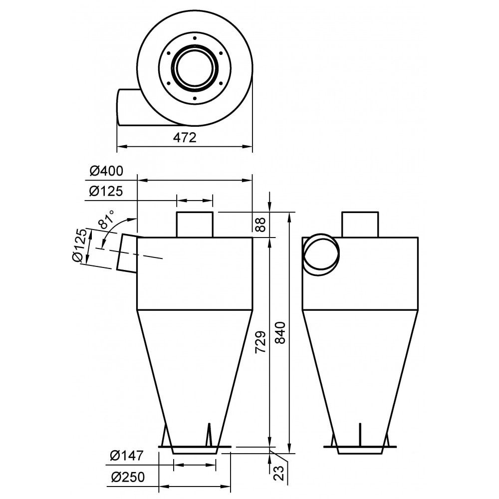 Separator praf cu ciclon - Dust-Commander XL+ - eMAG.ro