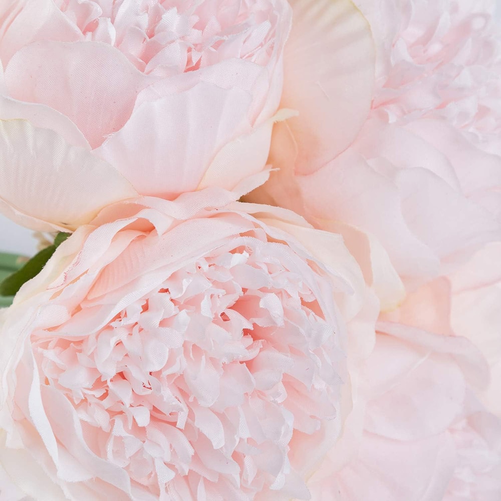 Set 5 bujori Flori artificiale, Matase, 32 cm, Roz inchis - eMAG.ro