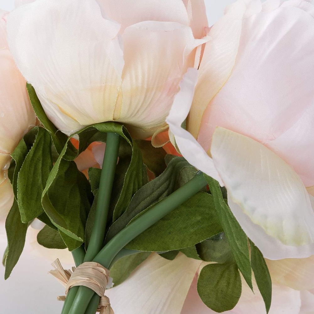 Set 5 bujori Flori artificiale, Matase, 32 cm, Roz inchis - eMAG.ro