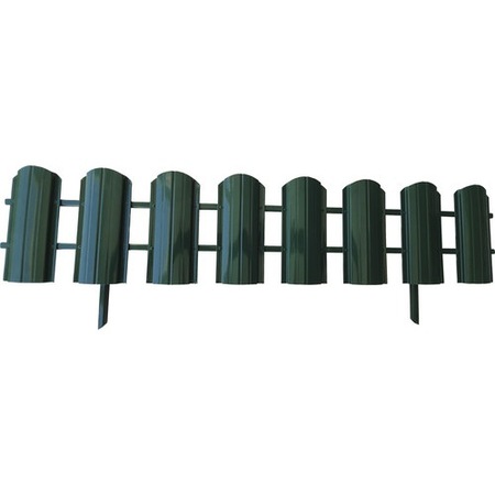 Mini gard delimitator de gradina, din metal, 400x1190 mm, verde, 3kg ...