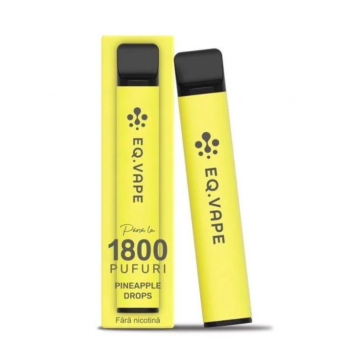 Kit Tigara Electronica EQ Vape 1800 - Pineapple Drops, Dispozitiv de ...