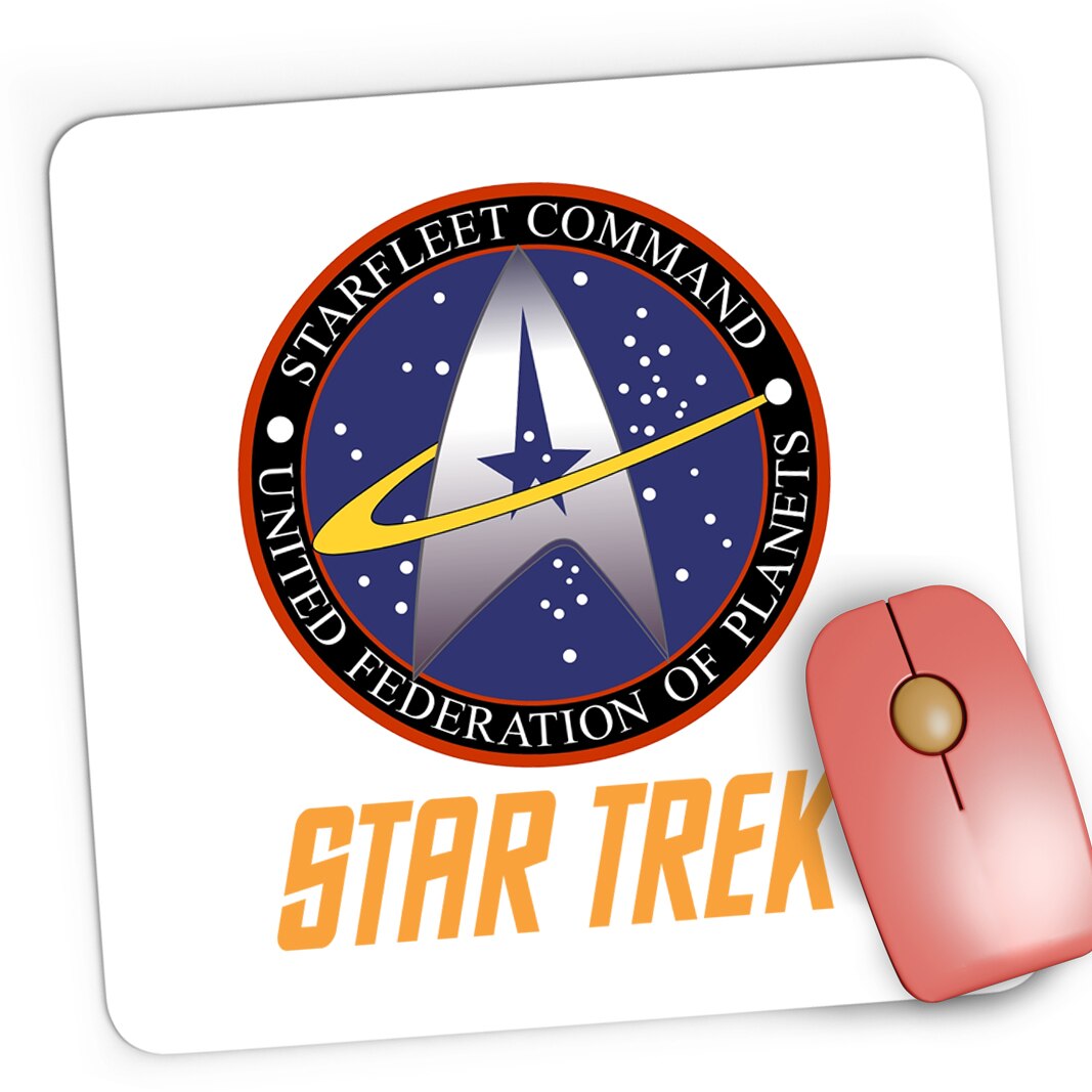 Mousepad Gaming Star Trek Starfleet Command Academy Emblem, 21x19 cm - eMAG.ro