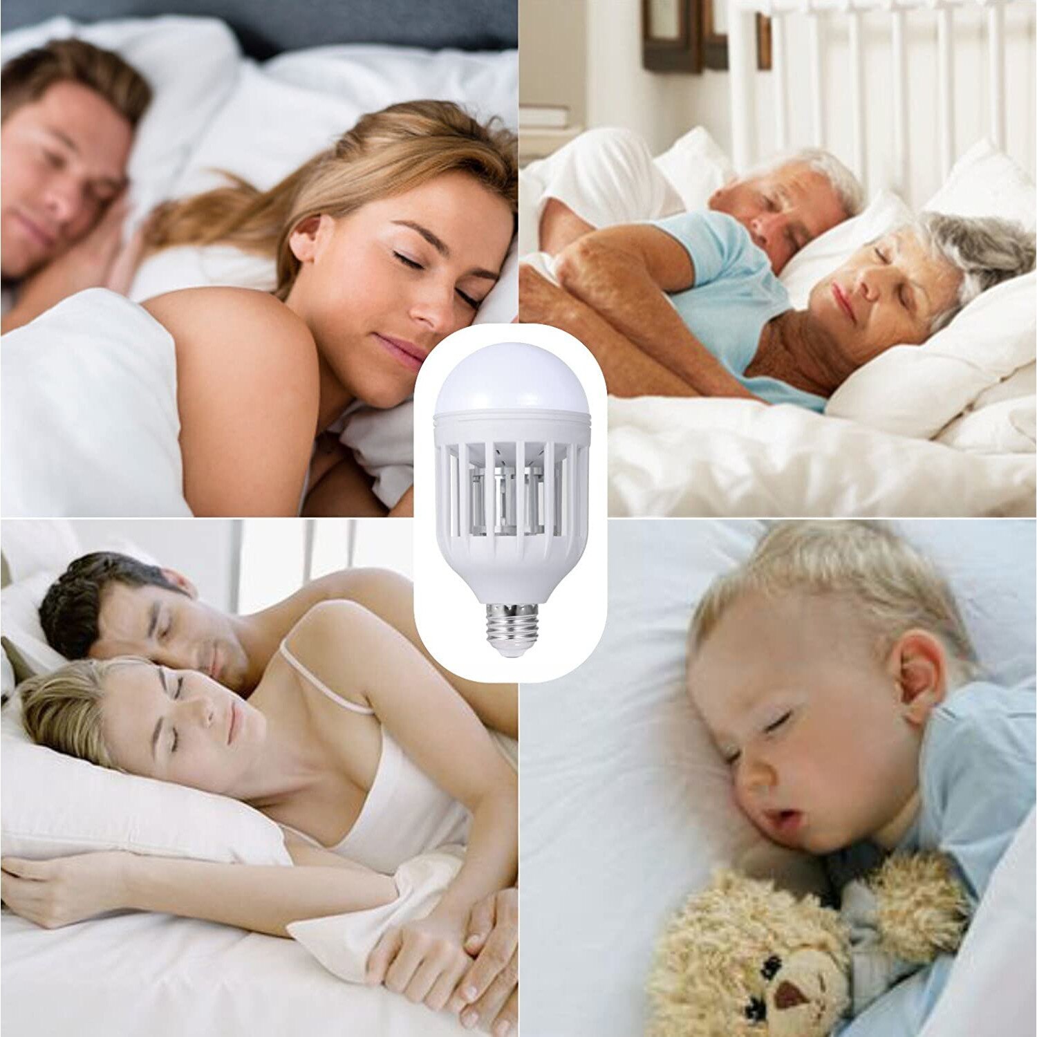 Bec Anti-insecte, LED, SYNO, Temperatura 6500K, Soclu E27, Flux luminos ...