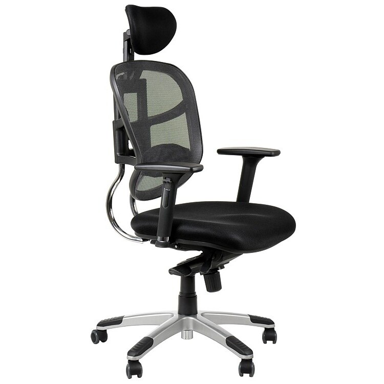 Scaun pivotant ergonomic pentru casa si birou HN-5018, tetiera si ...
