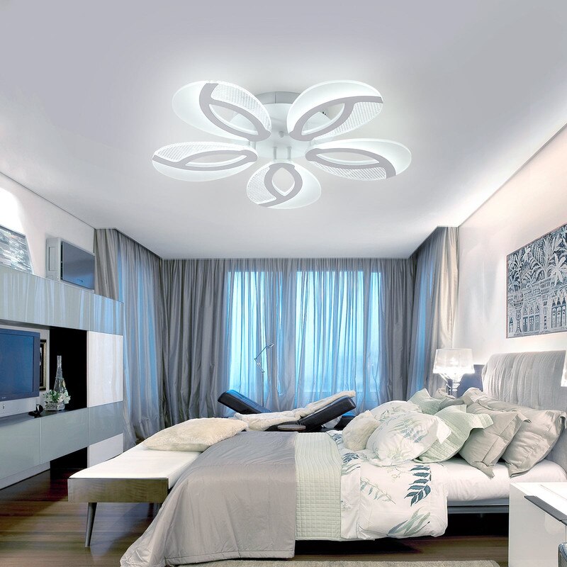 Plafoniera, Toolight, Fier/Acril, LED, 60 W, Model floare, Diametru 62 ...