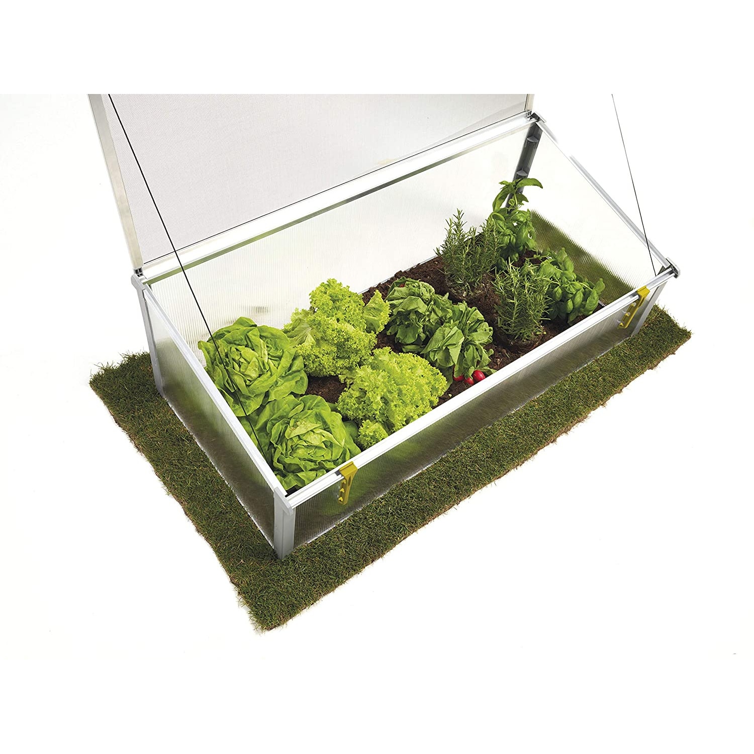 Sera de Gradina Juwel 130 x 60, Cadru din aluminiu, Rezistent-UV - eMAG.ro