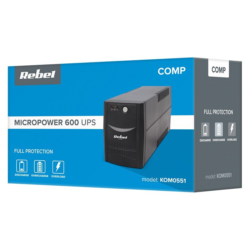 Ups Micropower 600 Va, 360w, Rebel - eMAG.ro