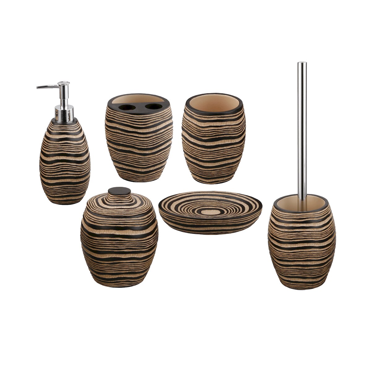 Set de accesorii pentru baie 6 obiecte Optima SORETA SADASOR - eMAG.ro